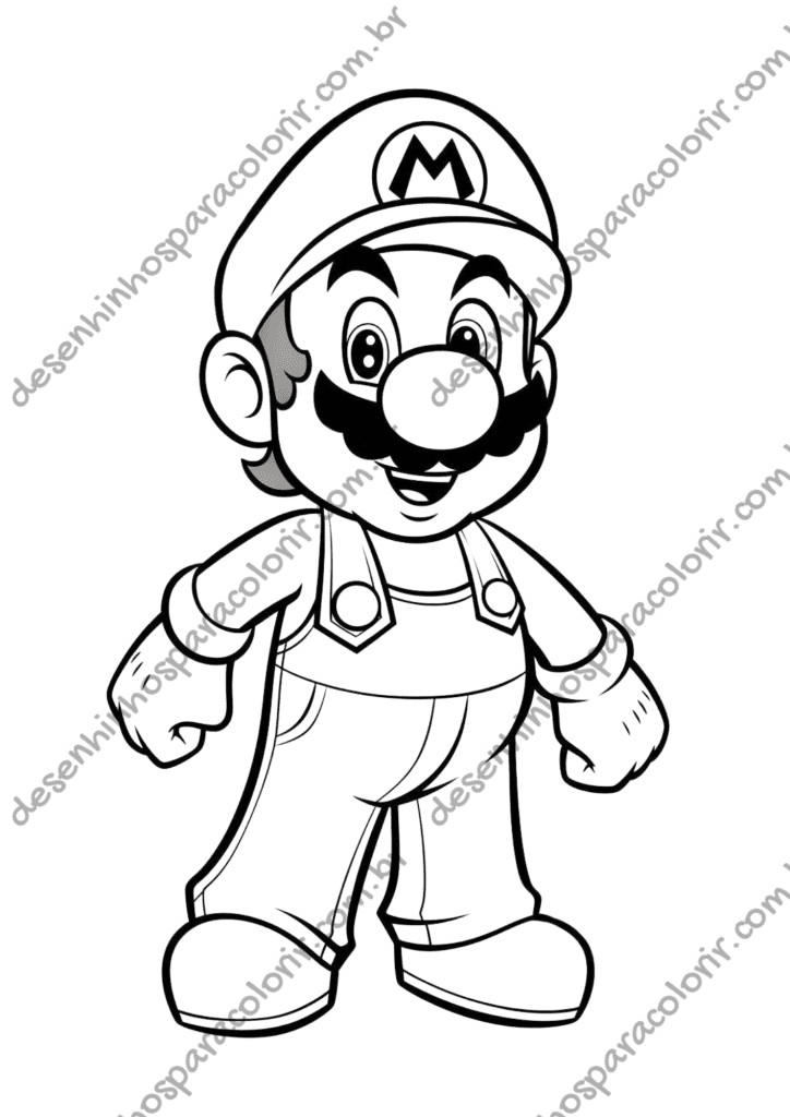 Desenho para Colorir Meninos