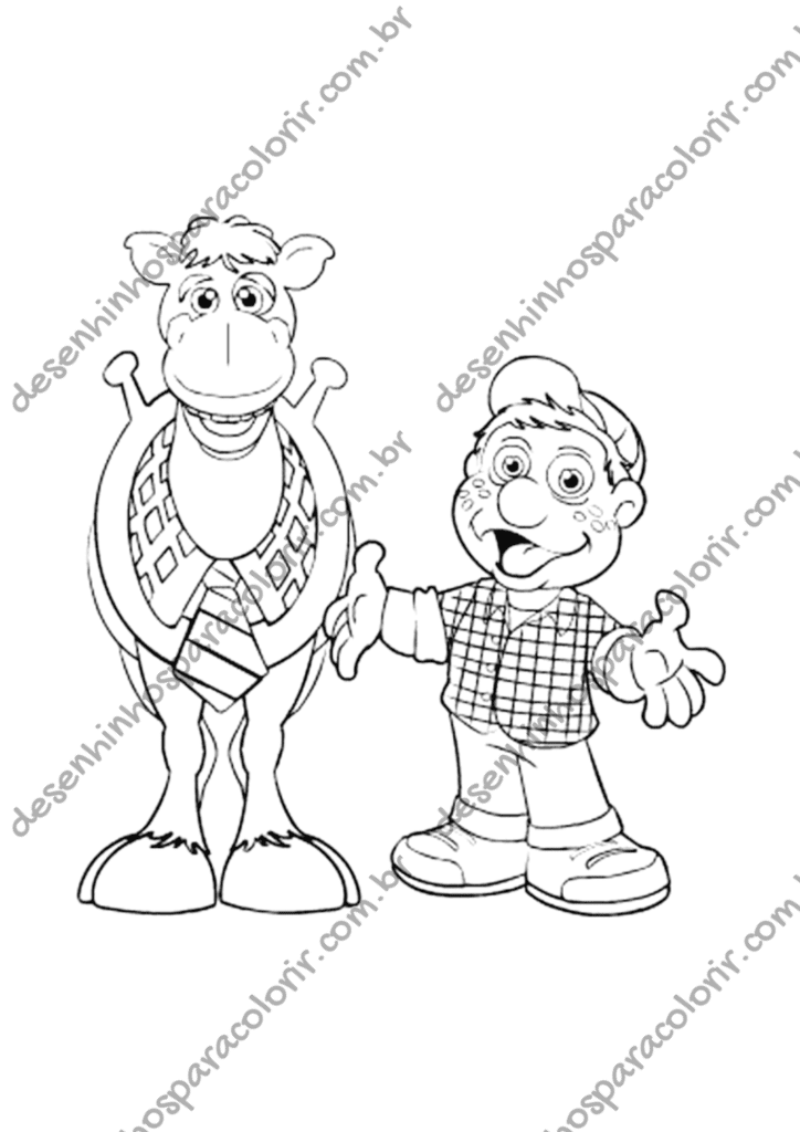 Desenho para Colorir Cocoricó