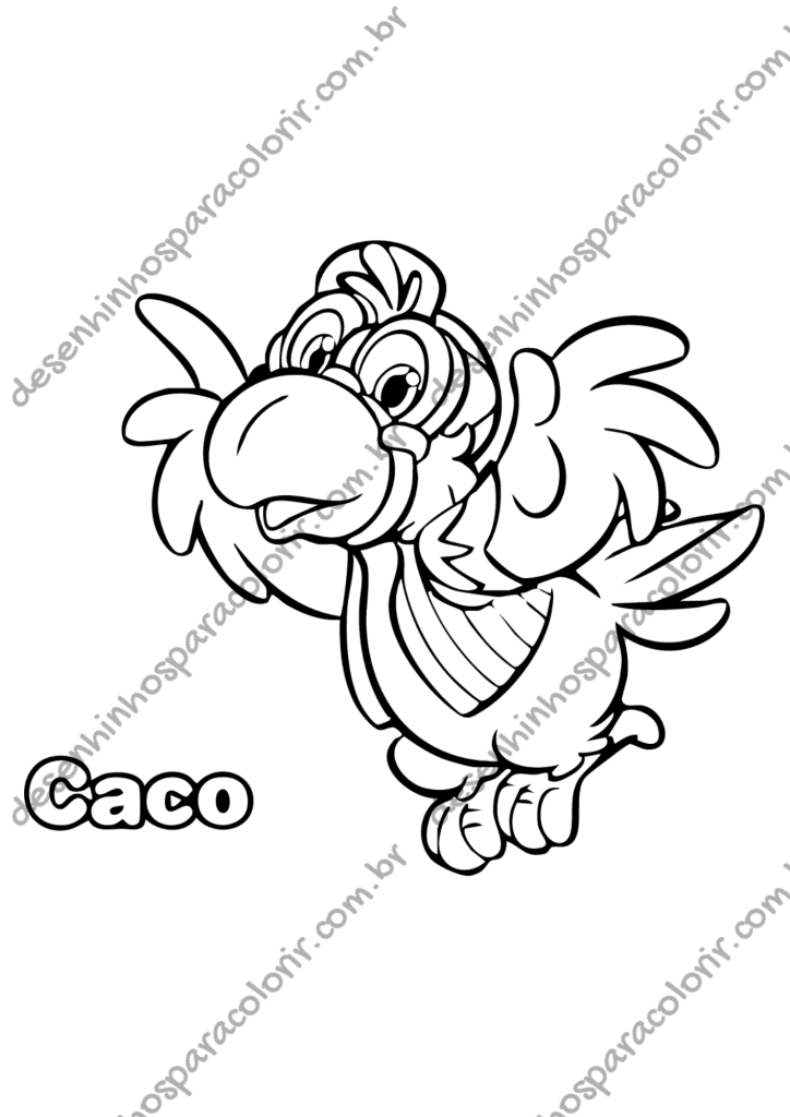 Desenho para Colorir Cocoricó