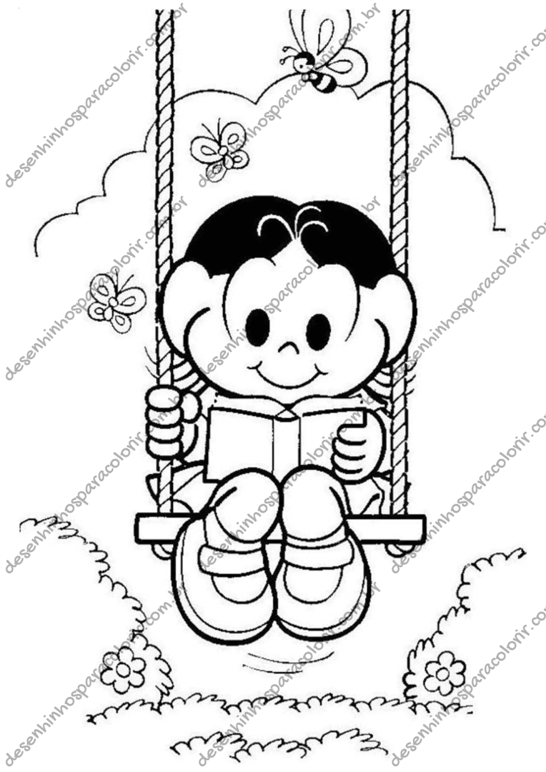 Desenho para Colorir Magali