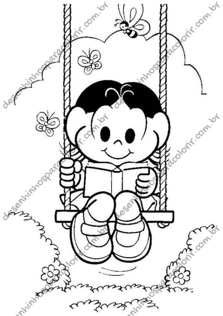 Desenho para Colorir Magali