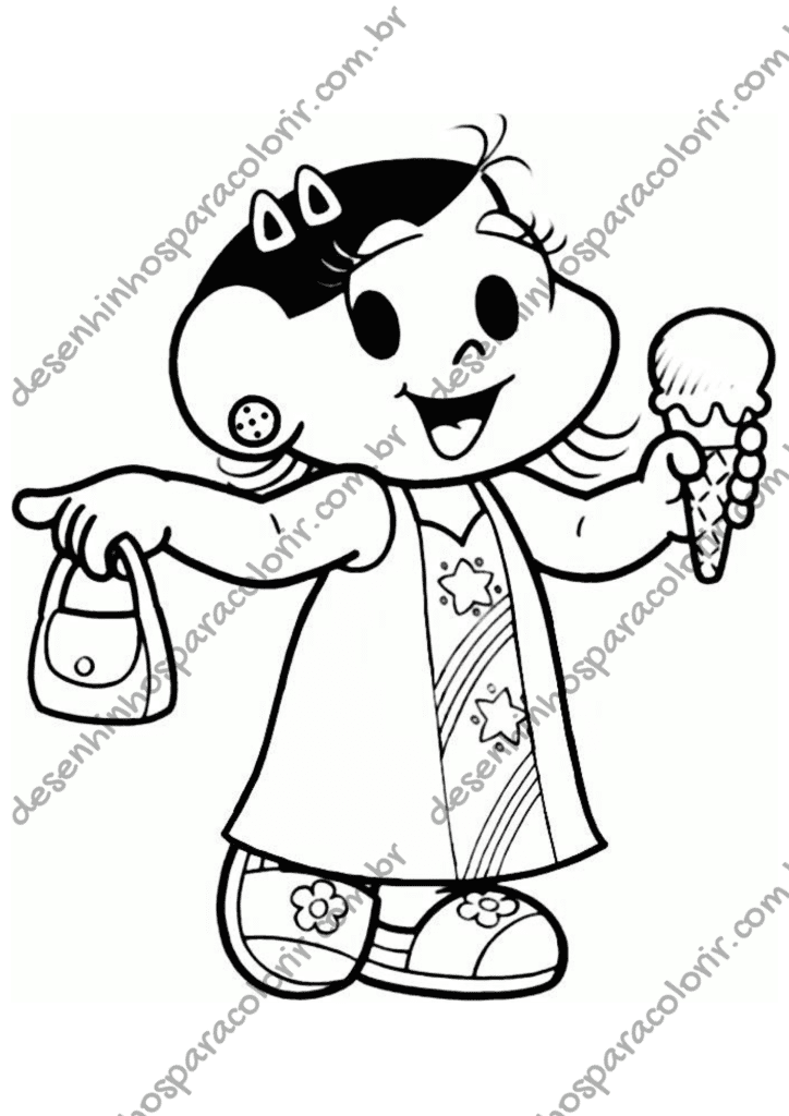Desenho para Colorir Magali