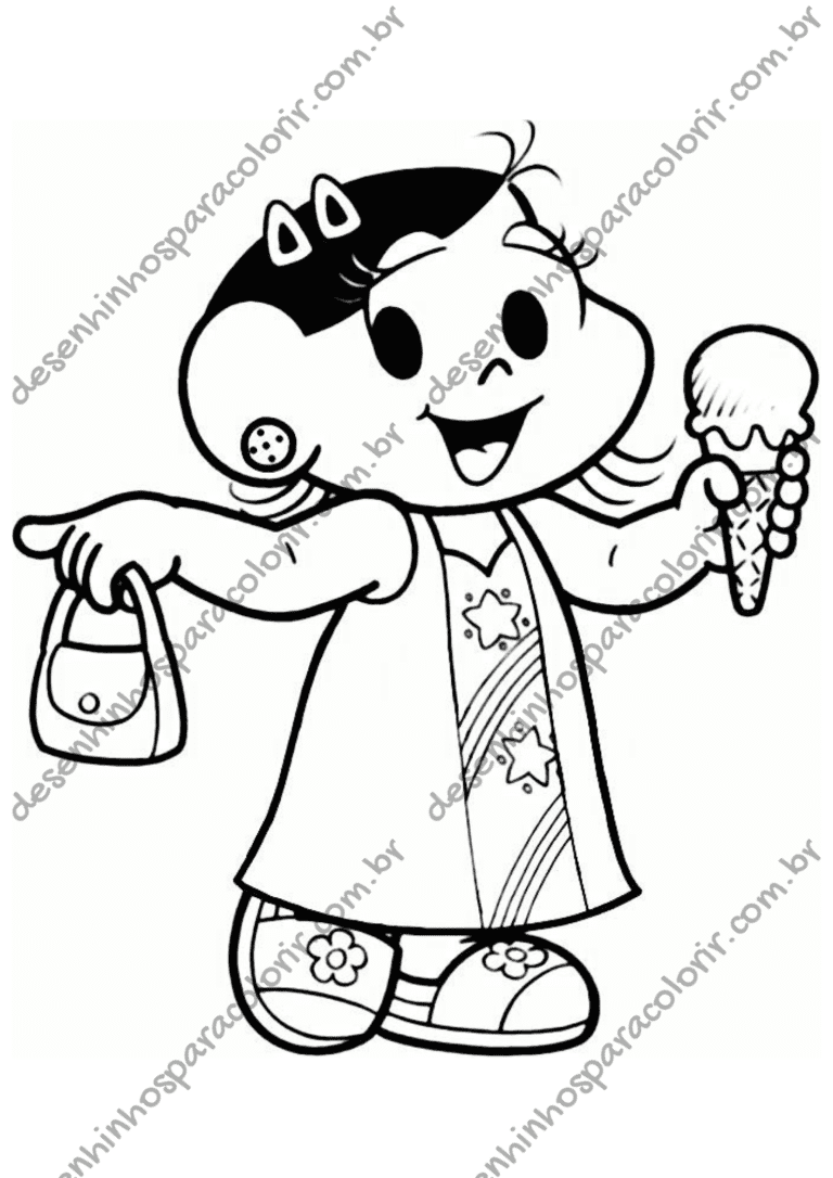Desenho para Colorir Magali