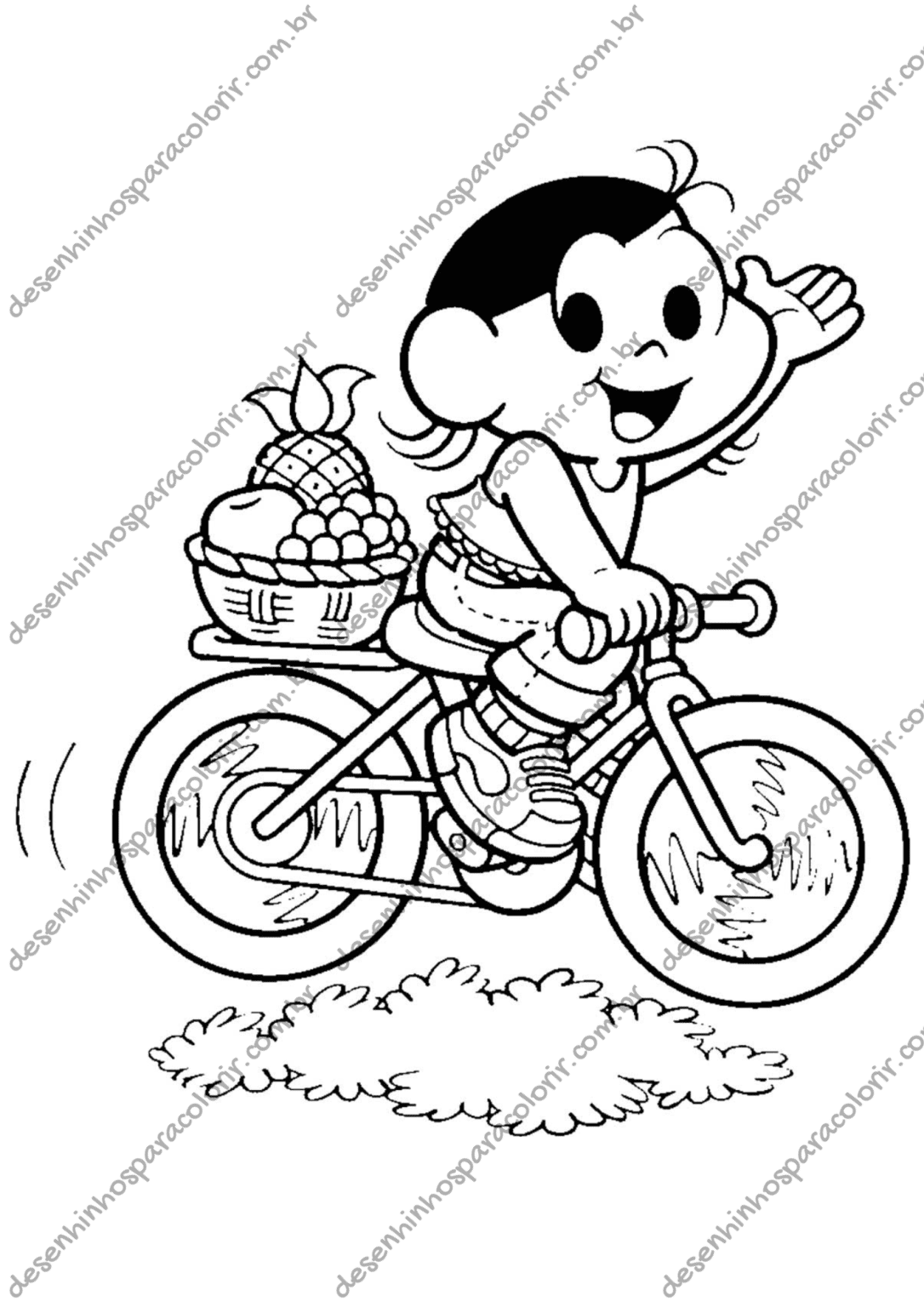 Desenho para Colorir Magali