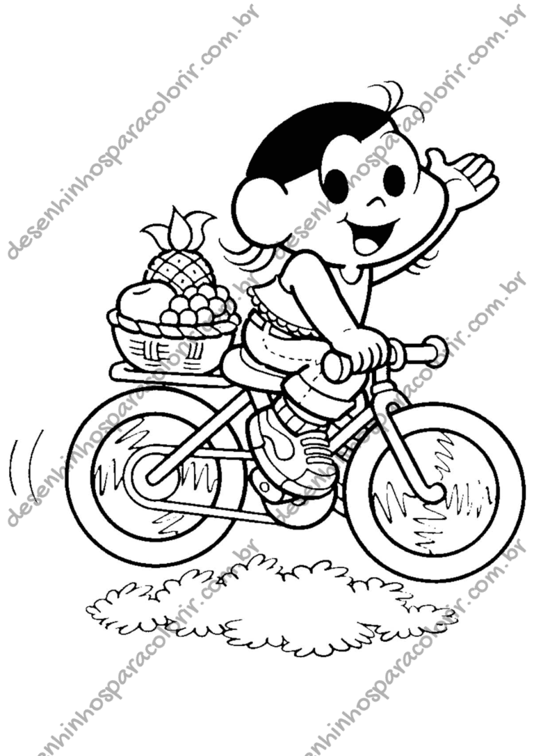 Desenho para Colorir Magali