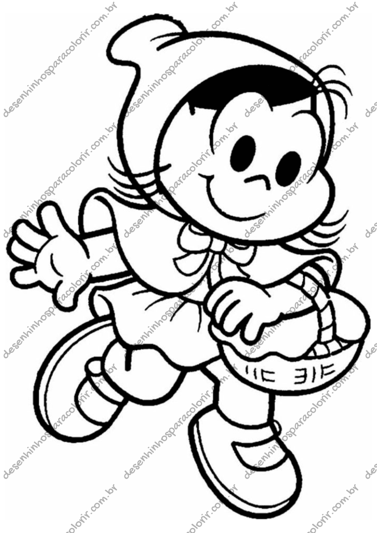 Desenho para Colorir Magali