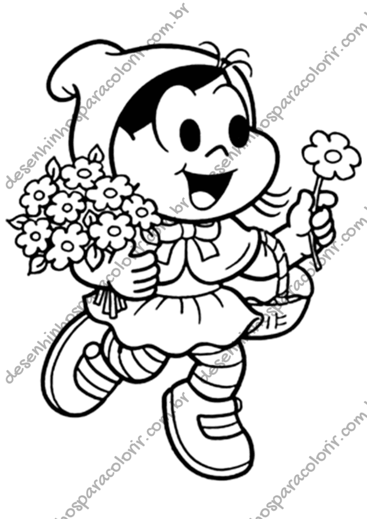 Desenho para Colorir Magali