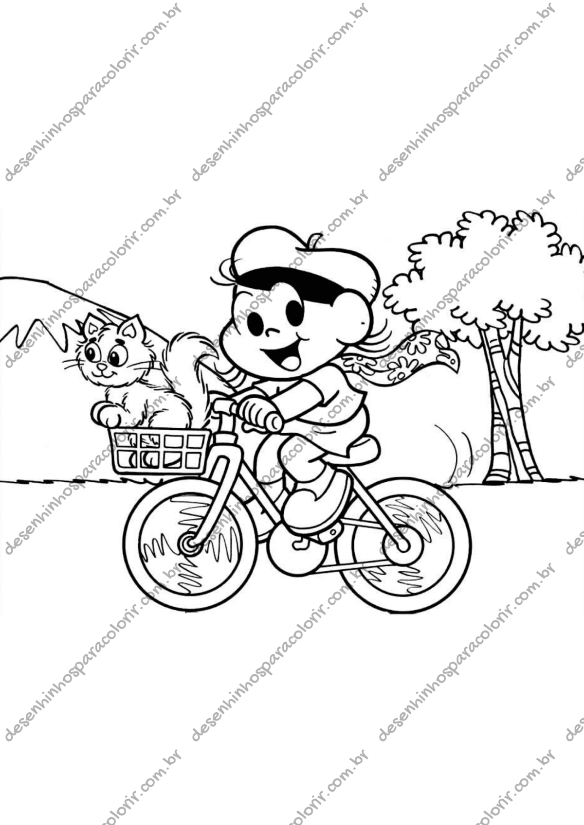 Desenho para Colorir Magali