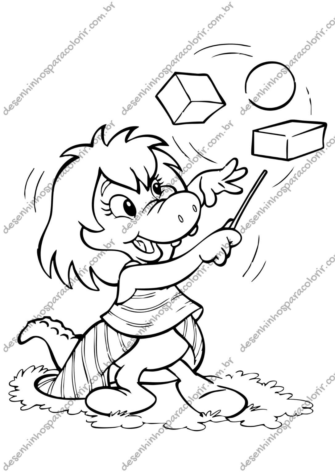 Desenho para Colorir Cuca